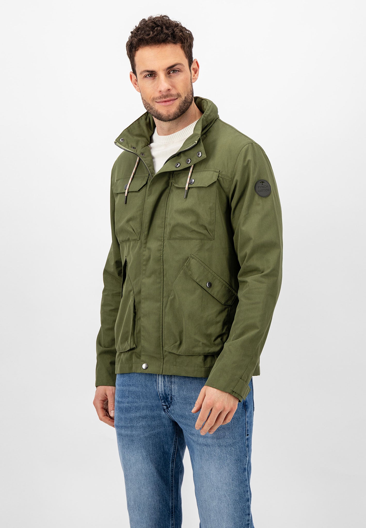 Field Jacket with removable hood – FYNCH-HATTON | Offizieller Online Shop