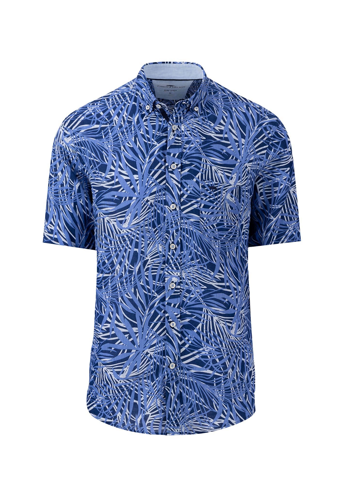 Summer short -sleeved linen shirt – FYNCH-HATTON | Offizieller Online Shop
