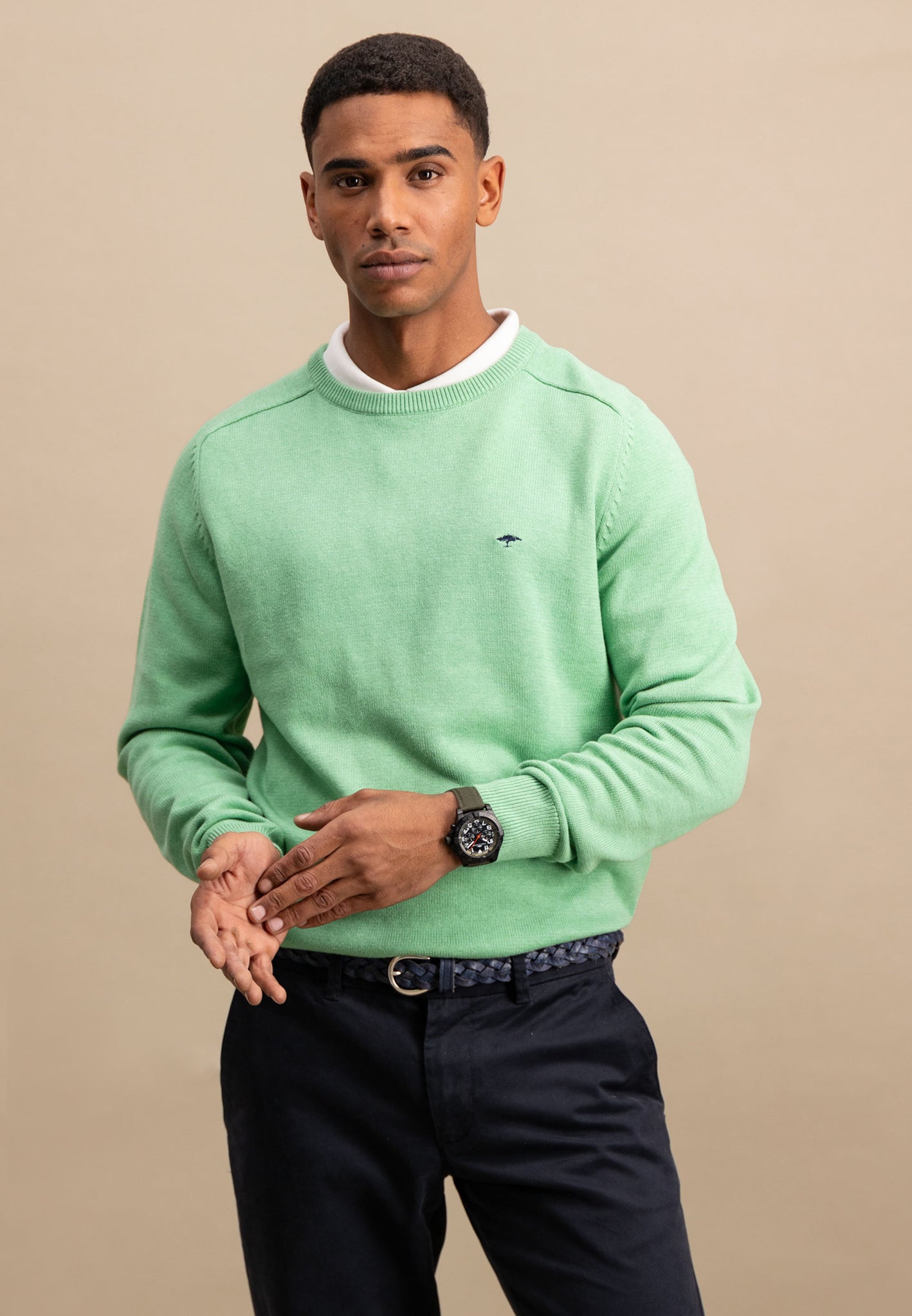 Pullover aus Baumwolle mit Rundhalsausschnitt – FYNCH-HATTON ...