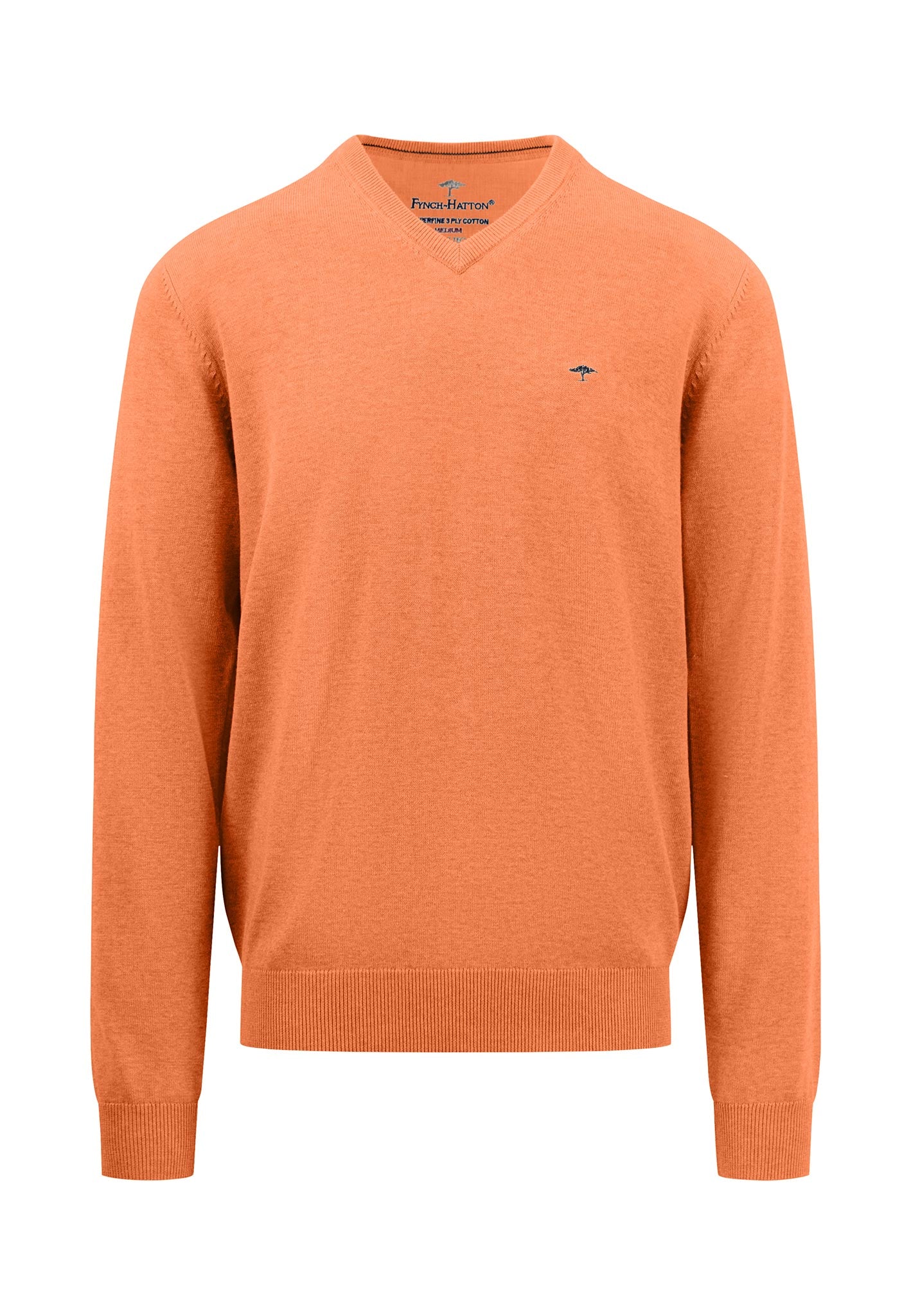 Superfine Cotton | V-Neck fine knitting sweater – FYNCH-HATTON ...