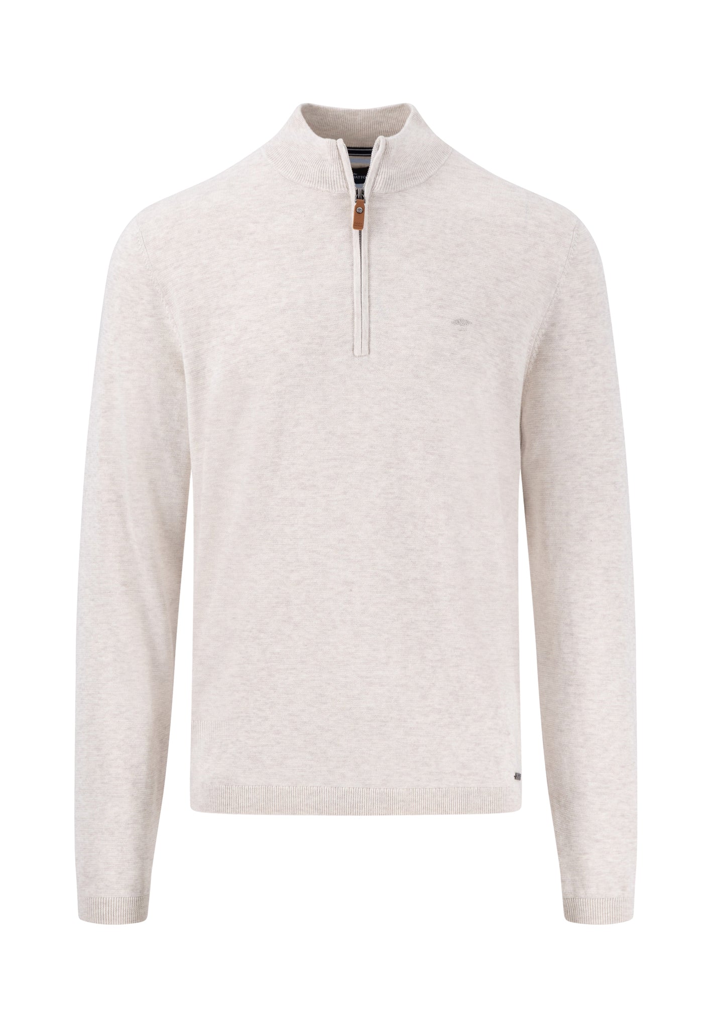 Strickpullover aus Baumwolle mit Troyer-Kragen - AIR COTTON – FYNCH ...