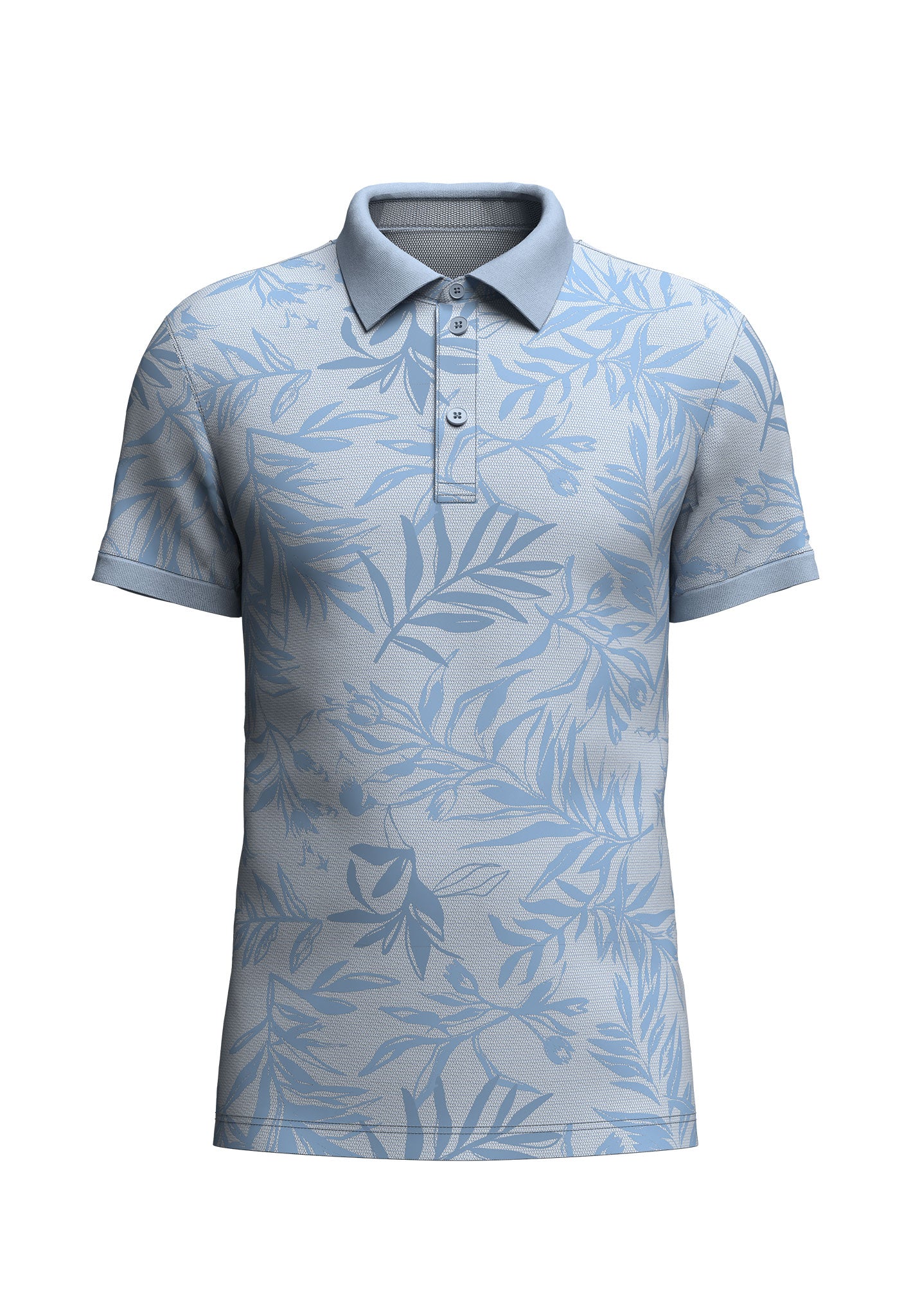 Cotton polo shirt with botanical print – FYNCH-HATTON | Offizieller ...